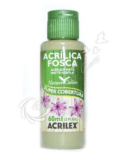 TINTA ACRILICA FOSCA ACRILEX CONCRETO 60ML - Encantos e Cores